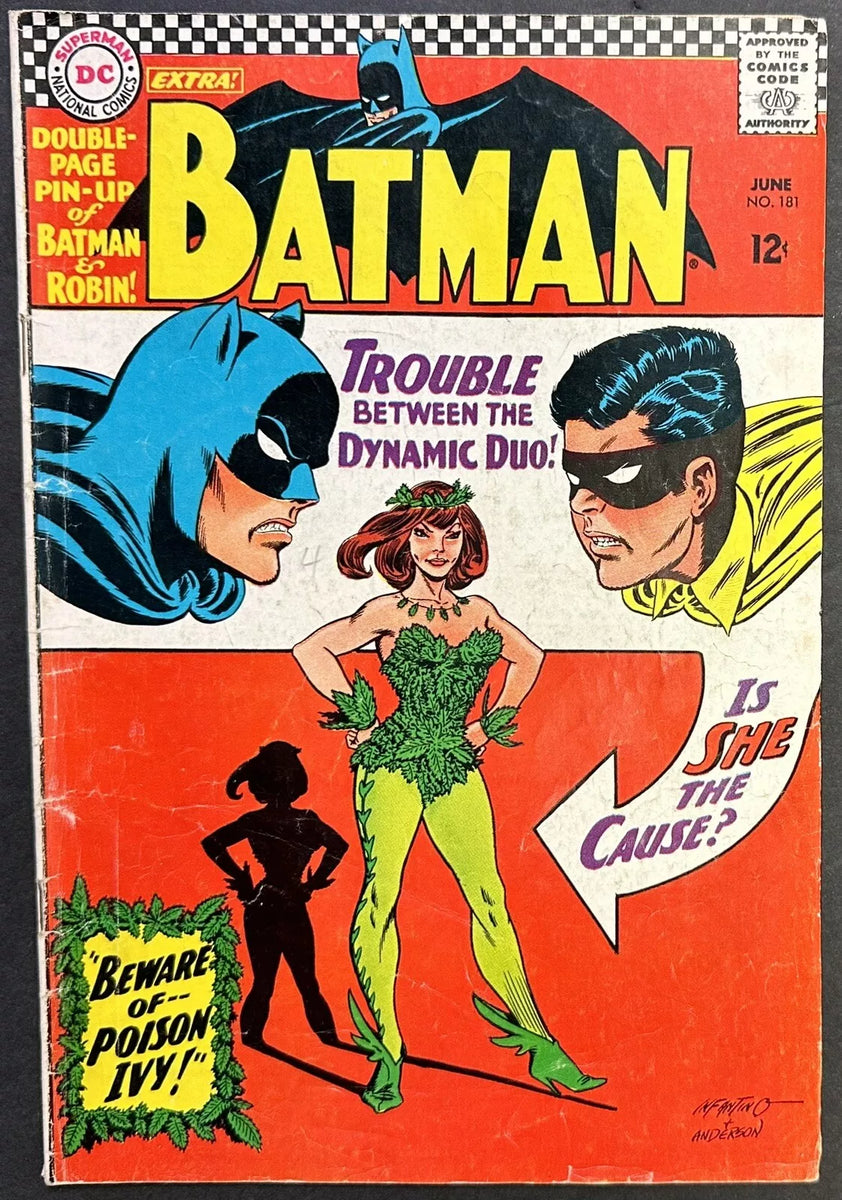 BATMAN #181 (DC,1966) 1ST POISON IVY APPEARANCE *MISSING PINUP* – BAM ...
