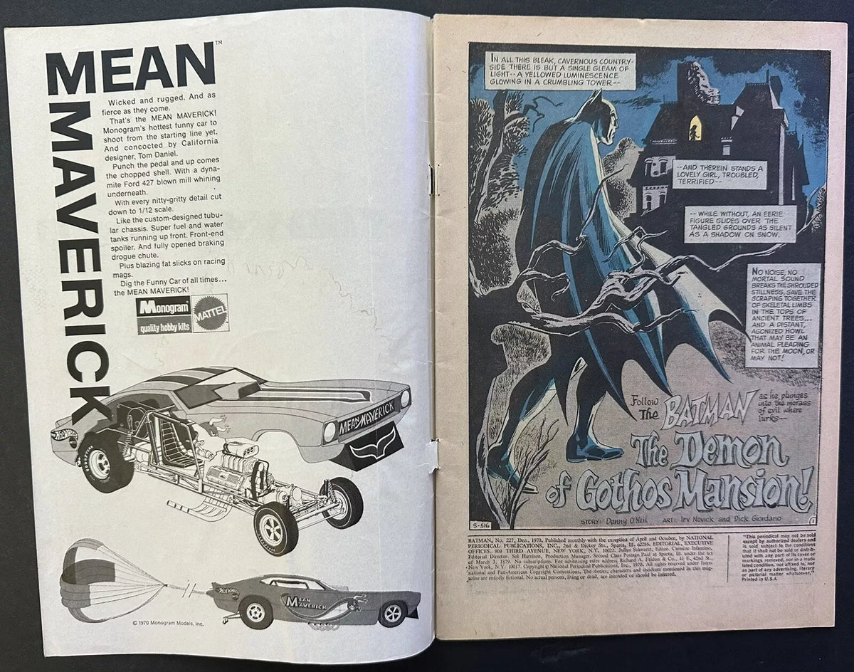 BATMAN #227 (DC,1970) CLASSIC DETECTIVE 31 NEAL ADAMS COVER – BAM! POW ...
